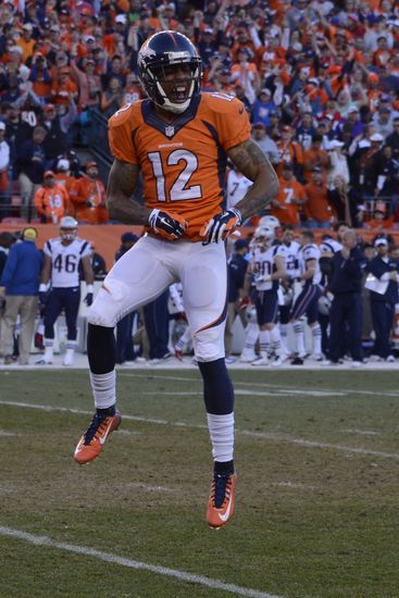 Denver Broncos Andre Caldwell Celebrates Broncos Editorial Stock Photo ...