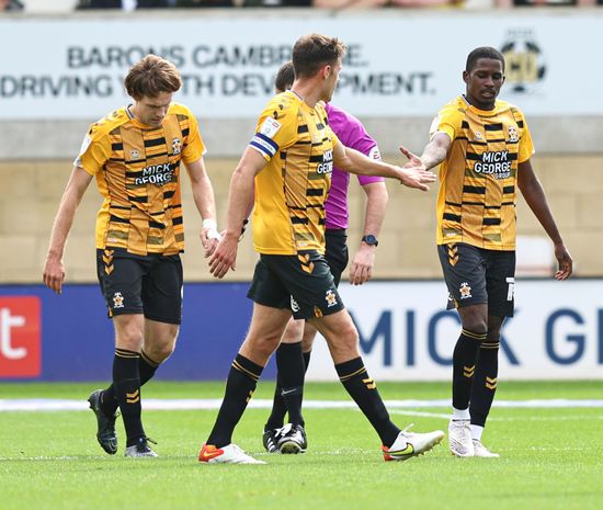 Shilow Tracey Cambridge United Celebrates Scoring Editorial Stock Photo ...