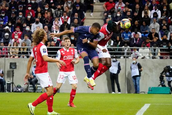 Kylian Mbappe Psg Heads His Side Editorial Stock Photo - Stock Image ...