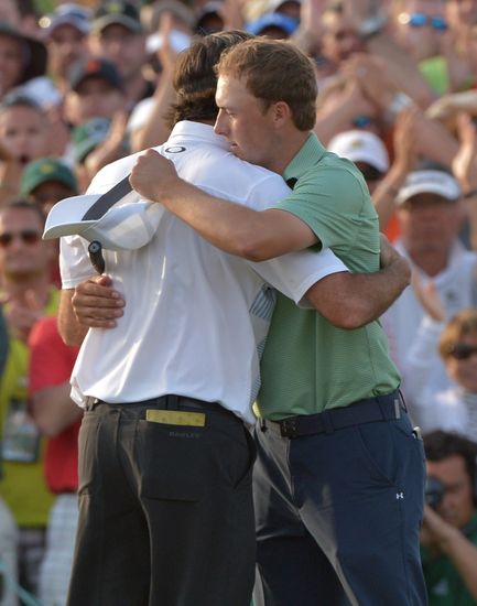 Jordan Spieth Hugs Bubba Watson After Editorial Stock Photo - Stock ...