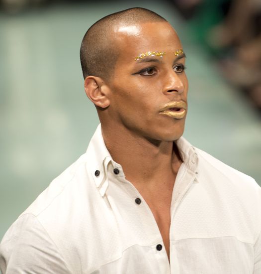 Model Fabrizio De Castro Fashions Walks Editorial Stock Photo - Stock ...