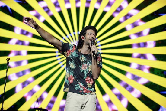 Nasri Lead Vocalist Magic Performs Onstage Editorial Stock Photo ...