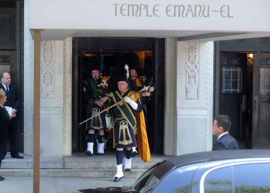 Band Bagpipes Leads Procession Funeral Joan Editorial Stock Photo ...