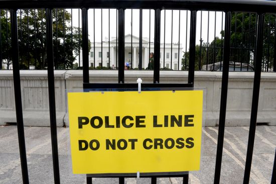 Second Security Fence Shown Front White Editorial Stock Photo - Stock ...