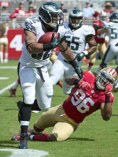 Philadelphia Eagles Chris Polk 32 Eludes Editorial Stock Photo - Stock ...