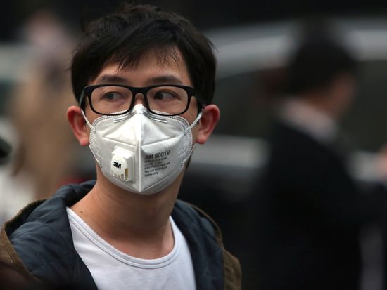 Chinese Wear Masks Protect Against Hazardous Editorial Stock Photo ...