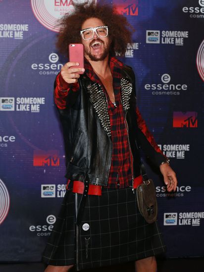 Redfoo Takes Photo Mtv Europe Music Editorial Stock Photo - Stock Image ...