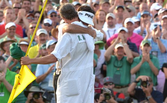 Bubba Watson Hugs Caddie Ted Scott Editorial Stock Photo - Stock Image ...