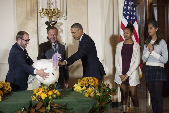 President Barack Obama Center Pardons Cheese Editorial Stock Photo ...