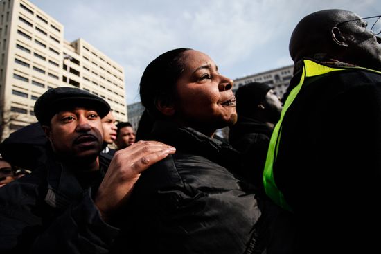 Esaw Garner Wife Eric Garner Walks Editorial Stock Photo - Stock Image ...