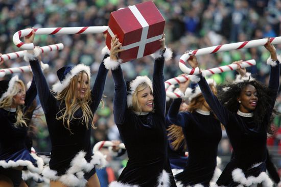 Seattle Seahawks Dance Team Seagals Perform Editorial Stock Photo ...