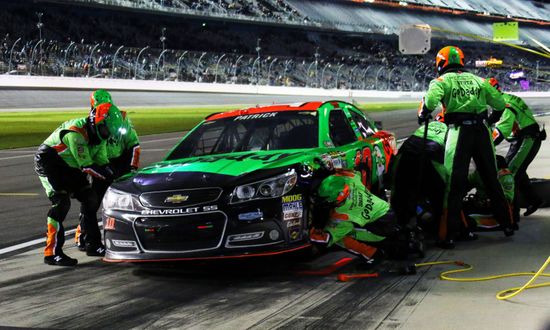 Crew Members Scramble Repair Car Danica Editorial Stock Photo - Stock ...