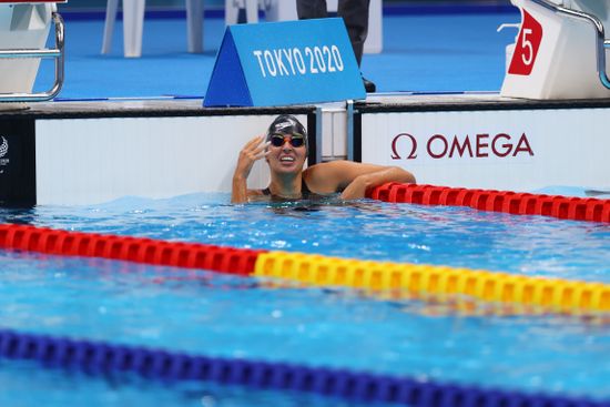 Michelle Alonso Morales Esp Swimming Womens Editorial Stock Photo ...