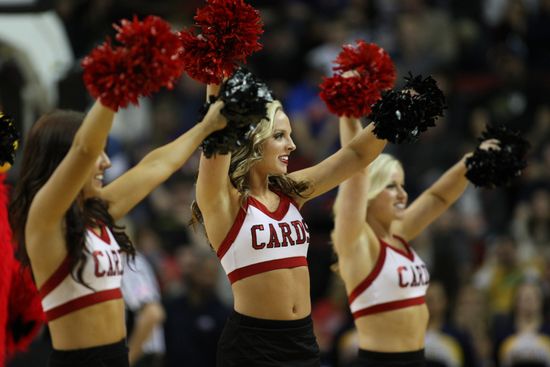 Louisville Cheer Squad Performs During Their Editorial Stock Photo ...