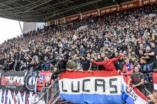 Fc Utrecht Supporters Celebrate Victory During Editorial Stock Photo ...