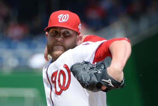 Washington Nationals Closer Drew Storen Delivers Editorial Stock Photo ...
