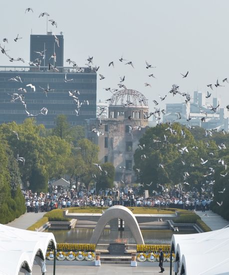 Released Doves Fly During 70th Memorial Editorial Stock Photo - Stock ...