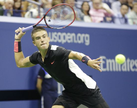 Borna Coric Croatia Hits Forehand Rafael Editorial Stock Photo - Stock ...