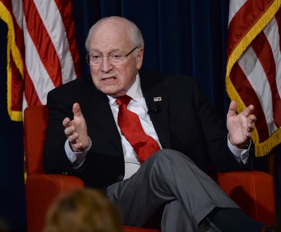 Former Vice President Richard Cheney Discusses Editorial Stock Photo ...