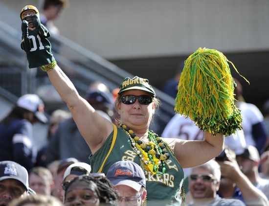 Packer Fan Celebrates Score During Fourth Editorial Stock Photo - Stock ...