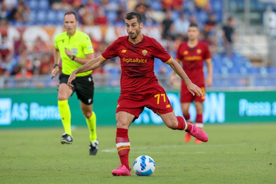 Henrikh Mkhitaryan Roma Action During Uefa Editorial Stock Photo ...