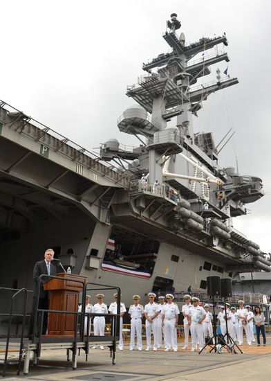 Secretary Us Navy Ray Mabus Speaks Editorial Stock Photo - Stock Image ...