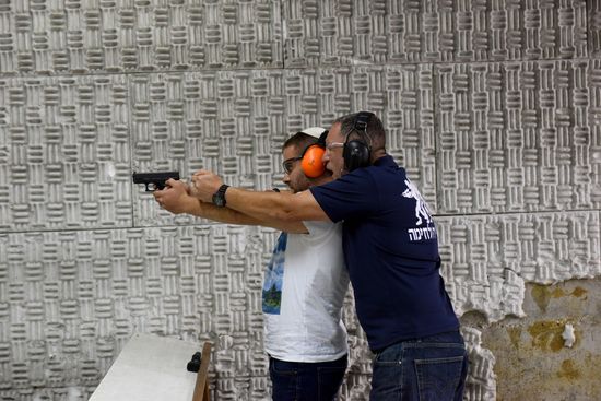 Yair Yifrach Firearms Instructor Teaches Israeli Editorial Stock Photo ...