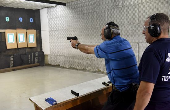 Firearms Instructor Watches Israeli Fire Newly Editorial Stock Photo ...