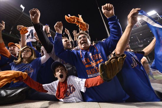 New York Mets Fans Cheer After Editorial Stock Photo - Stock Image ...