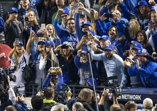 Kansas City Royals Fans Celebrate Kansas Editorial Stock Photo - Stock ...