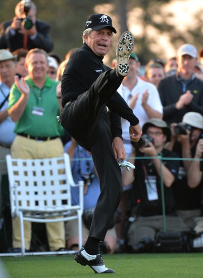 Gary Player Does Kick After He Editorial Stock Photo - Stock Image ...
