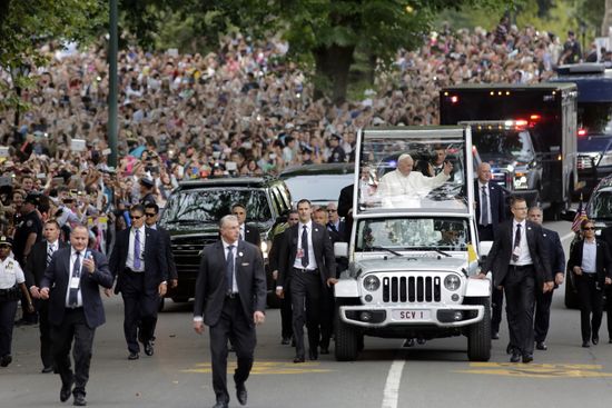 Pope Francis Rides Motorcade New Yorks Editorial Stock Photo - Stock ...