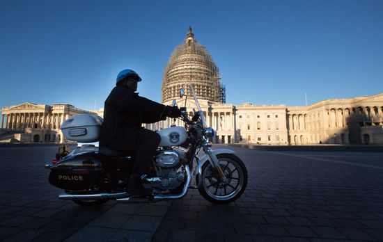 Capitol Police Officer Rides Motorcycle On Editorial Stock Photo ...