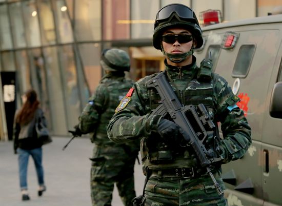 Heavily Armed Paramilitary Urban Commando Units Editorial Stock Photo ...
