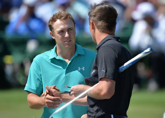 Jordan Spieth Shakes Hands Bryson Dechambeau Editorial Stock Photo ...