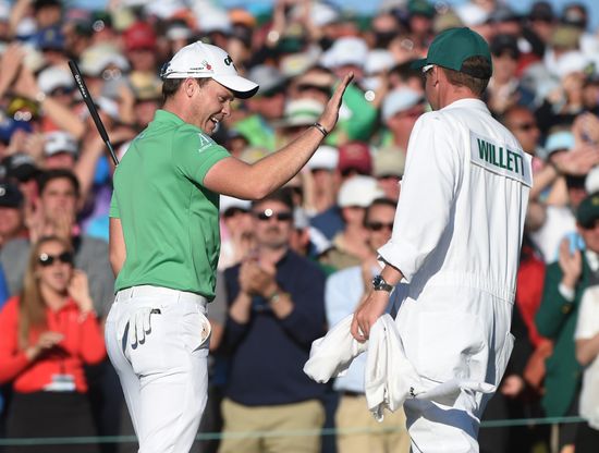 Danny Willett England Celebrates Caddie Jonathan Editorial Stock Photo ...