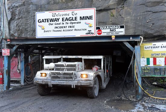 Miners Ride Mantrip Travel Underground Work Editorial Stock Photo ...