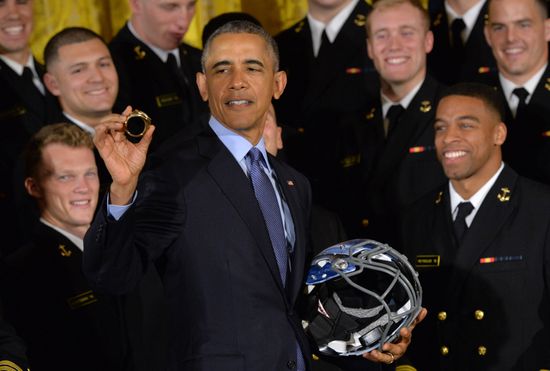 President Barack Obama Looks Championship Ring Editorial Stock Photo ...