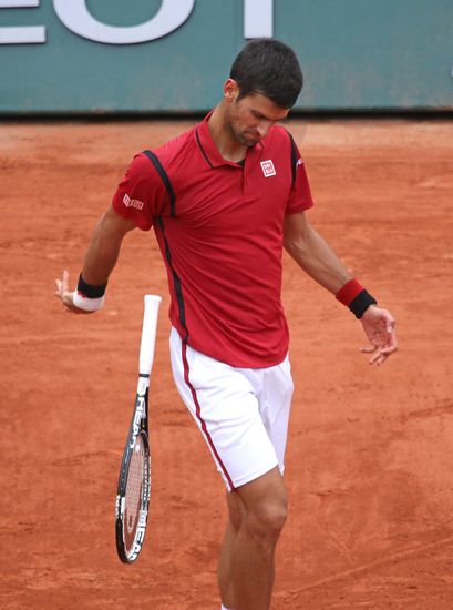 Novak Djokovic Serbia Throws His Racket Editorial Stock Photo - Stock ...