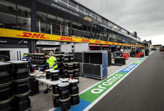 Formula 1 Teams Building Their Garages Editorial Stock Photo - Stock ...