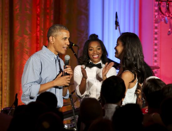 Us President Barack Obama Sings Happy Editorial Stock Photo - Stock ...