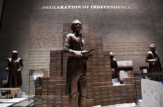 President Thomas Jefferson Shown Wall Bricks Editorial Stock Photo ...