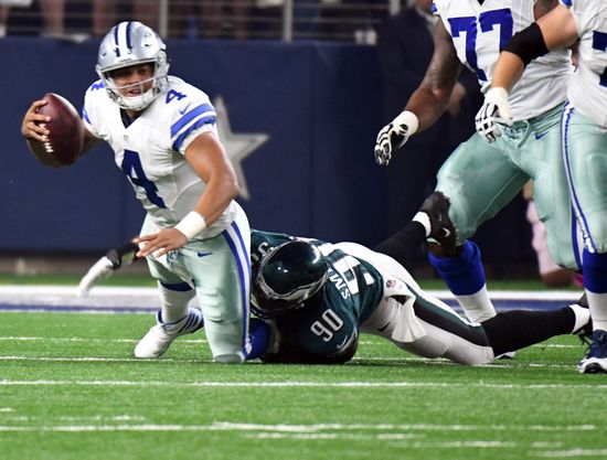 Dallas Cowboys Dak Prescott Gets Sacked Editorial Stock Photo - Stock ...