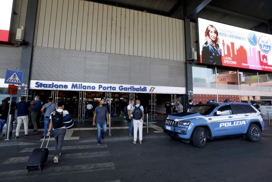 Italian Law Enforcement Officers Stand Near Editorial Stock Photo ...