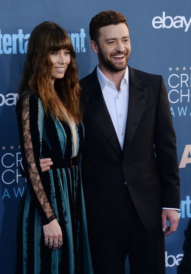 Singer Actor Justin Timberlake His Wife - Foto de stock de contenido ...