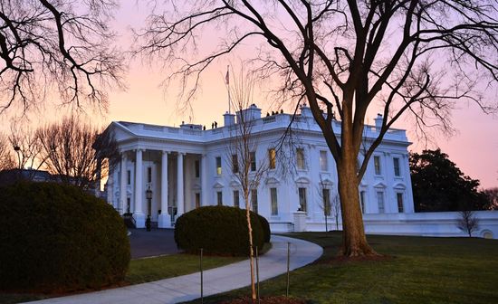 Sun Rises Over White House Prior Editorial Stock Photo - Stock Image ...
