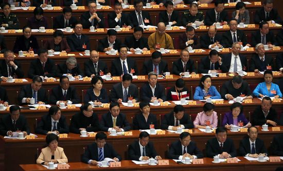 Chinese Leaders Top Delegates Attend Opening Editorial Stock Photo ...