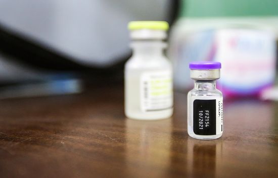 Vial Pfizer Covid19 Vaccine Seen On Editorial Stock Photo - Stock Image ...