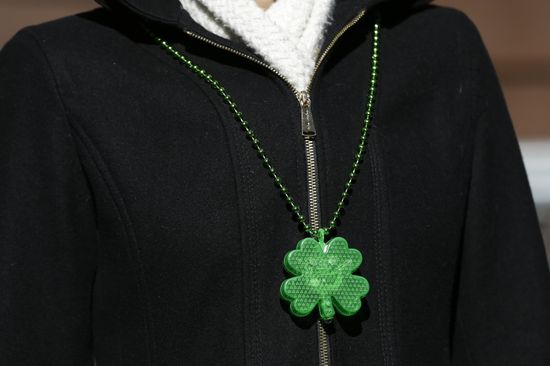 Reveler Wears Shamrock Neckless On Parade Editorial Stock Photo - Stock ...