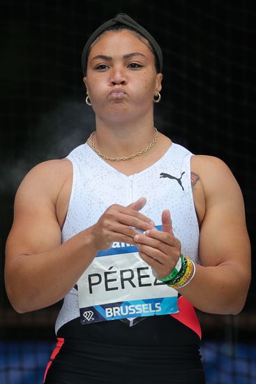 Yaime Perez Cuba Reacts During Discus Editorial Stock Photo - Stock ...